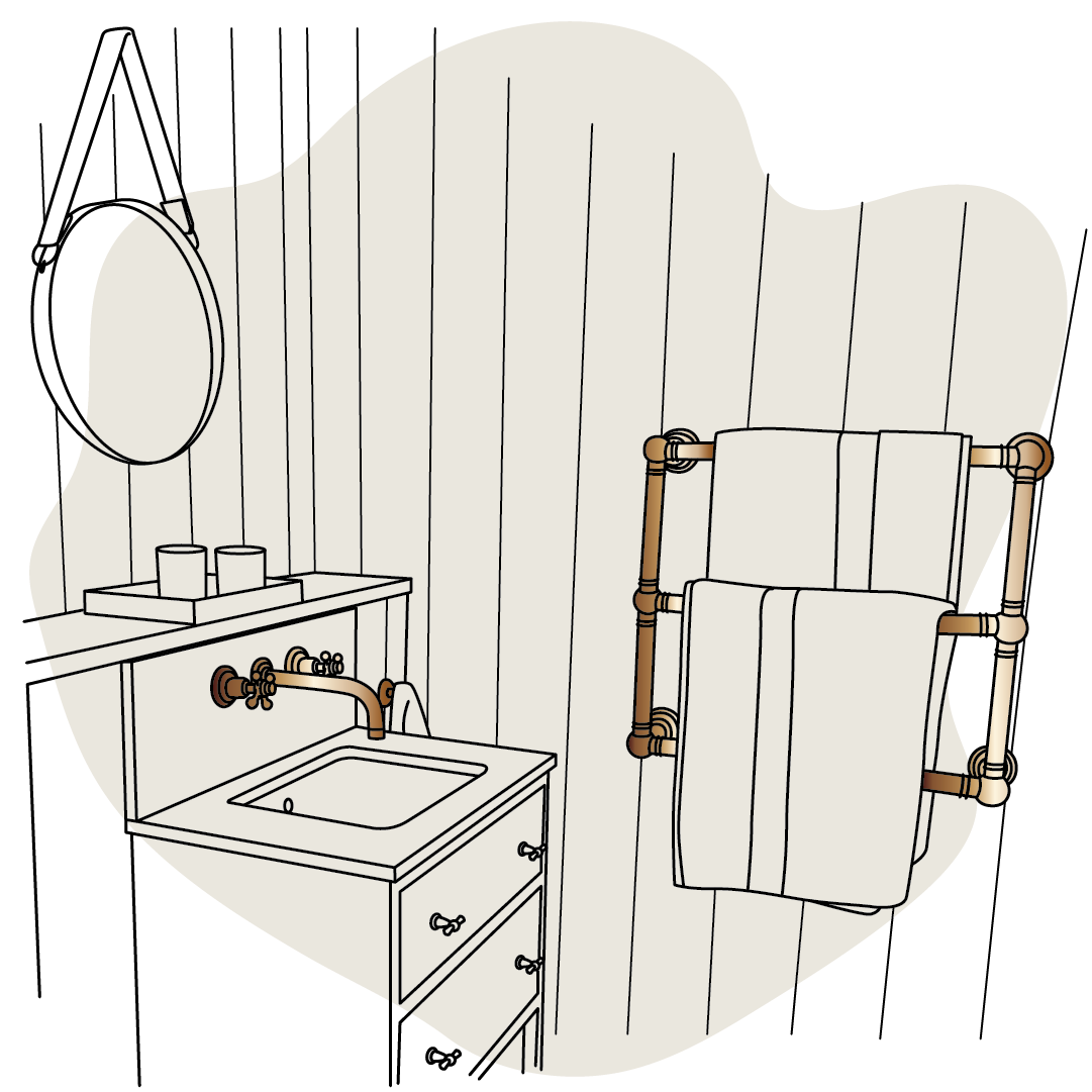Heated Towel Rails - Floor Mounted – Francone Bespoke Taps