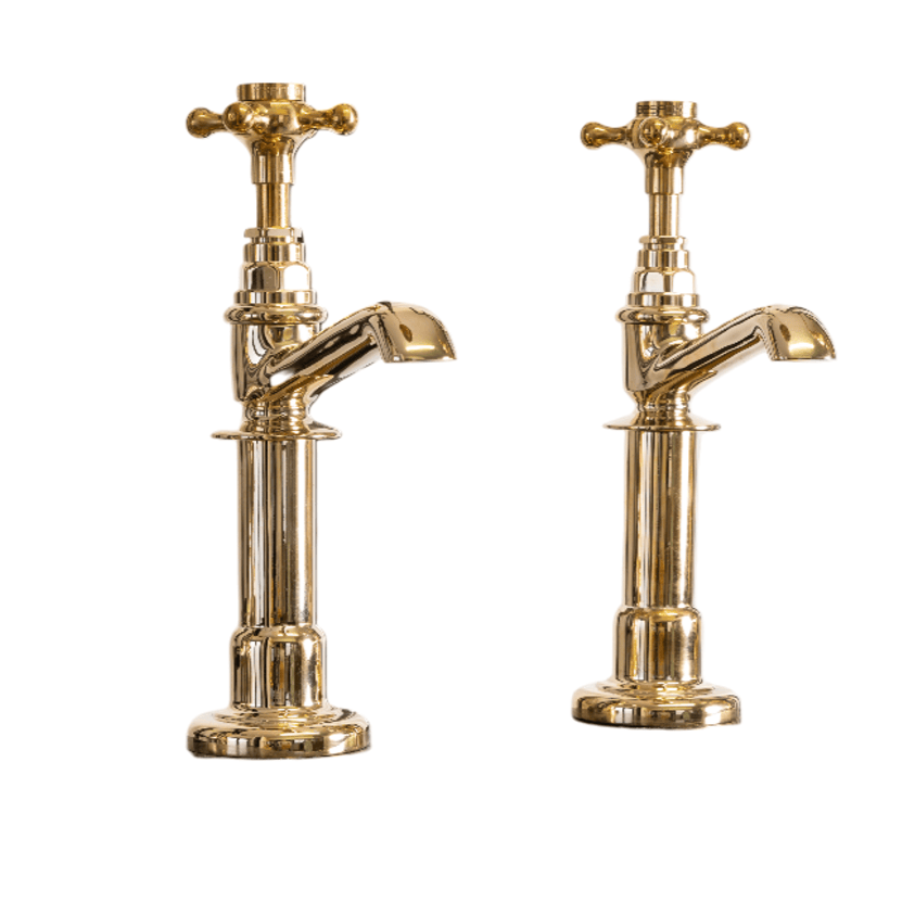 BT15D Deck Mounted Extended Pillar Taps – Francone Bespoke Taps