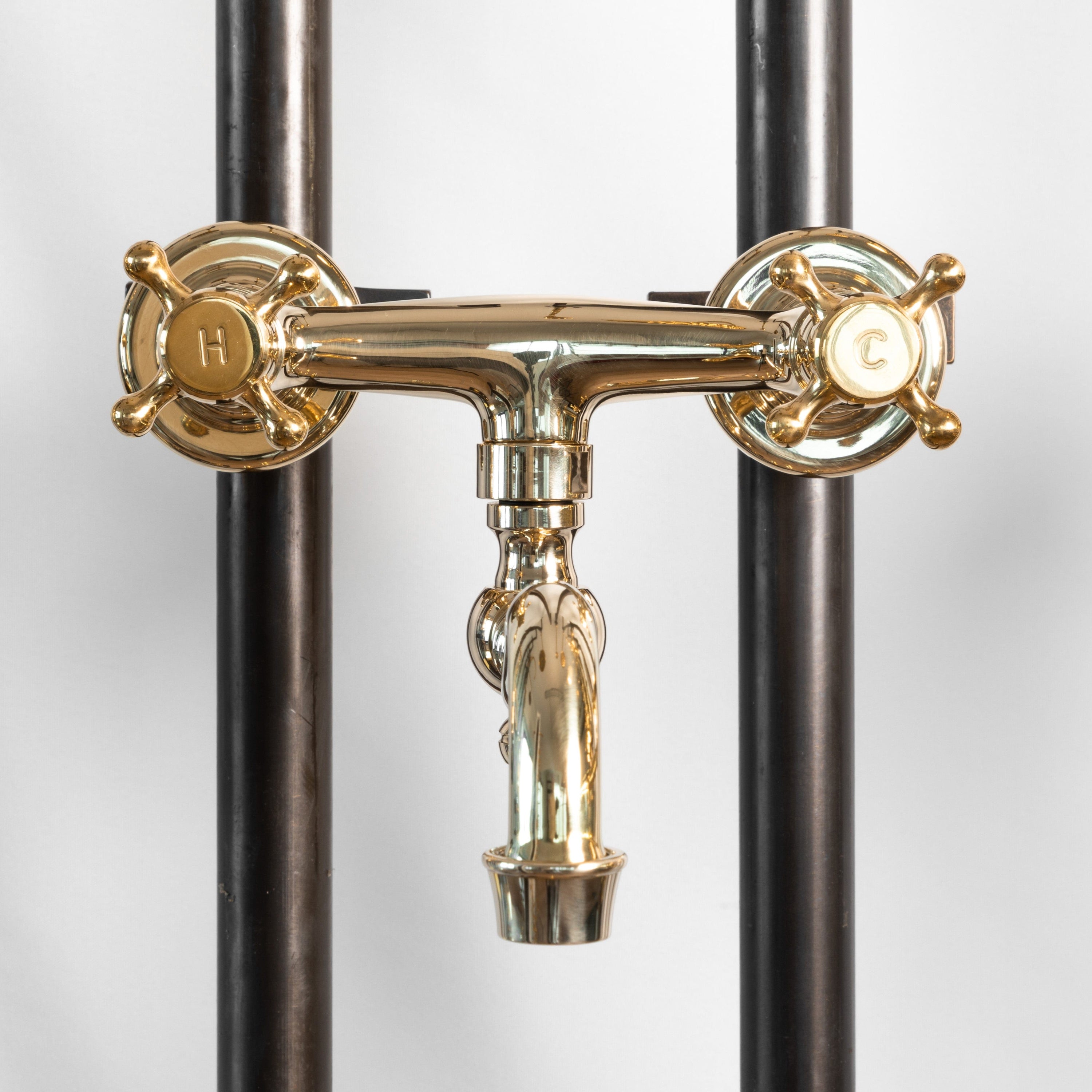 BT30 Traditional wall mounted tap swivel spout – Francone Bespoke Taps