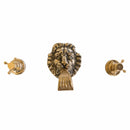 BT39 Wall mounted taps with Lion head back plate – Francone Bespoke Taps