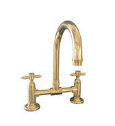 BT49S traditional kitchen tap with curve swivel spout and custom base ...