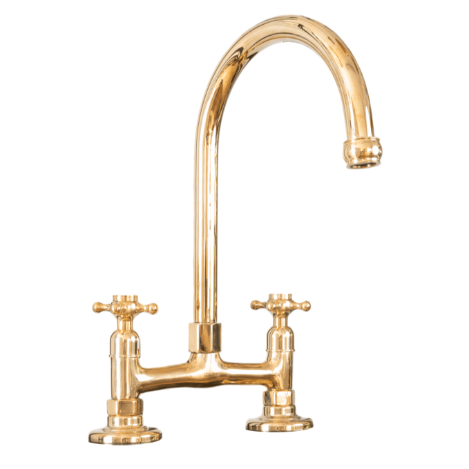 BT49 Traditional Kitchen Tap with Curve Swivel Spout – Francone Bespoke ...