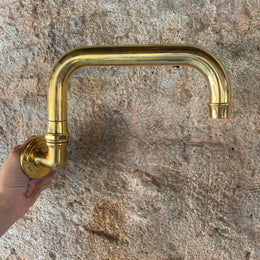 BT65 Wall mounted solid brass tap with swivel bridge spout – Francone ...