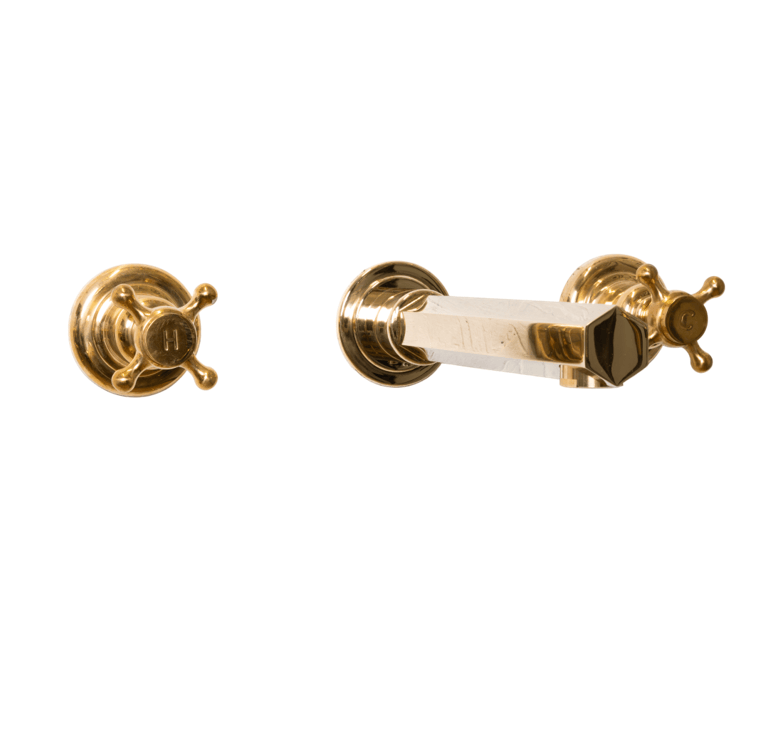 BT99 Hexagonal Wall-Mounted Tap Dual Handles – Francone Bespoke Taps