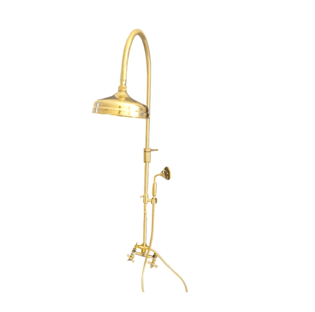 BTS4 Classic column shower adjustable hand shower – Francone Bespoke Taps