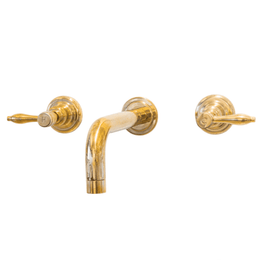BT84 Three-hole wall mounted basin taps with Droplet levers – Francone ...