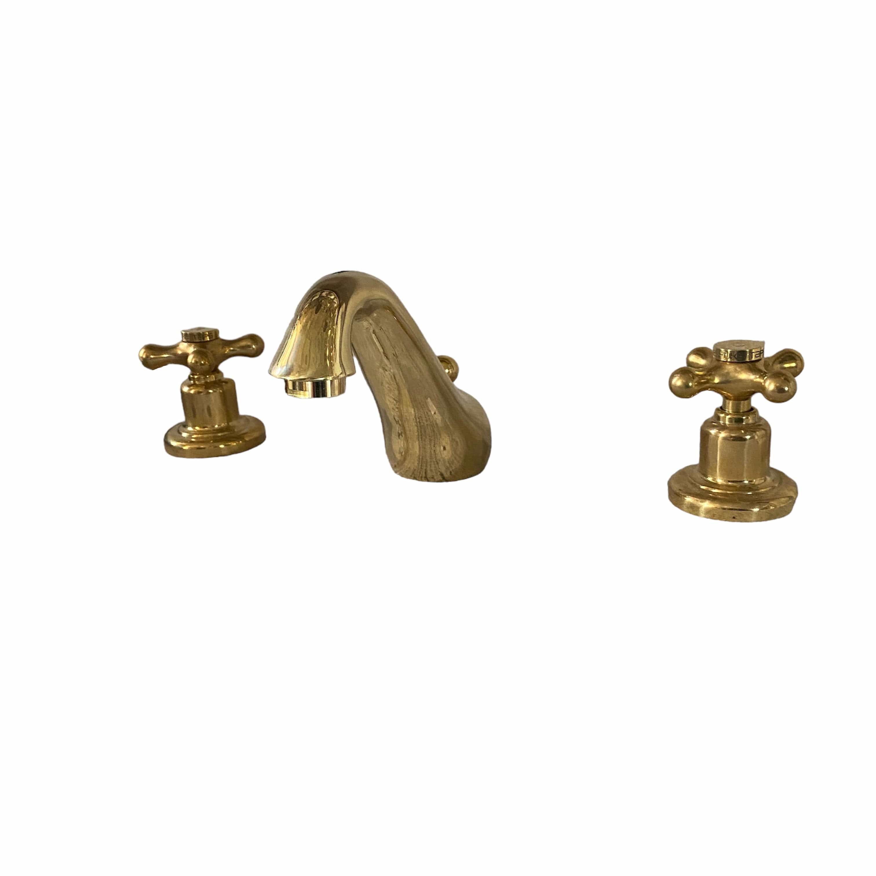 BT47 Deck mounted brass tap 3 holes – BespokeTaps