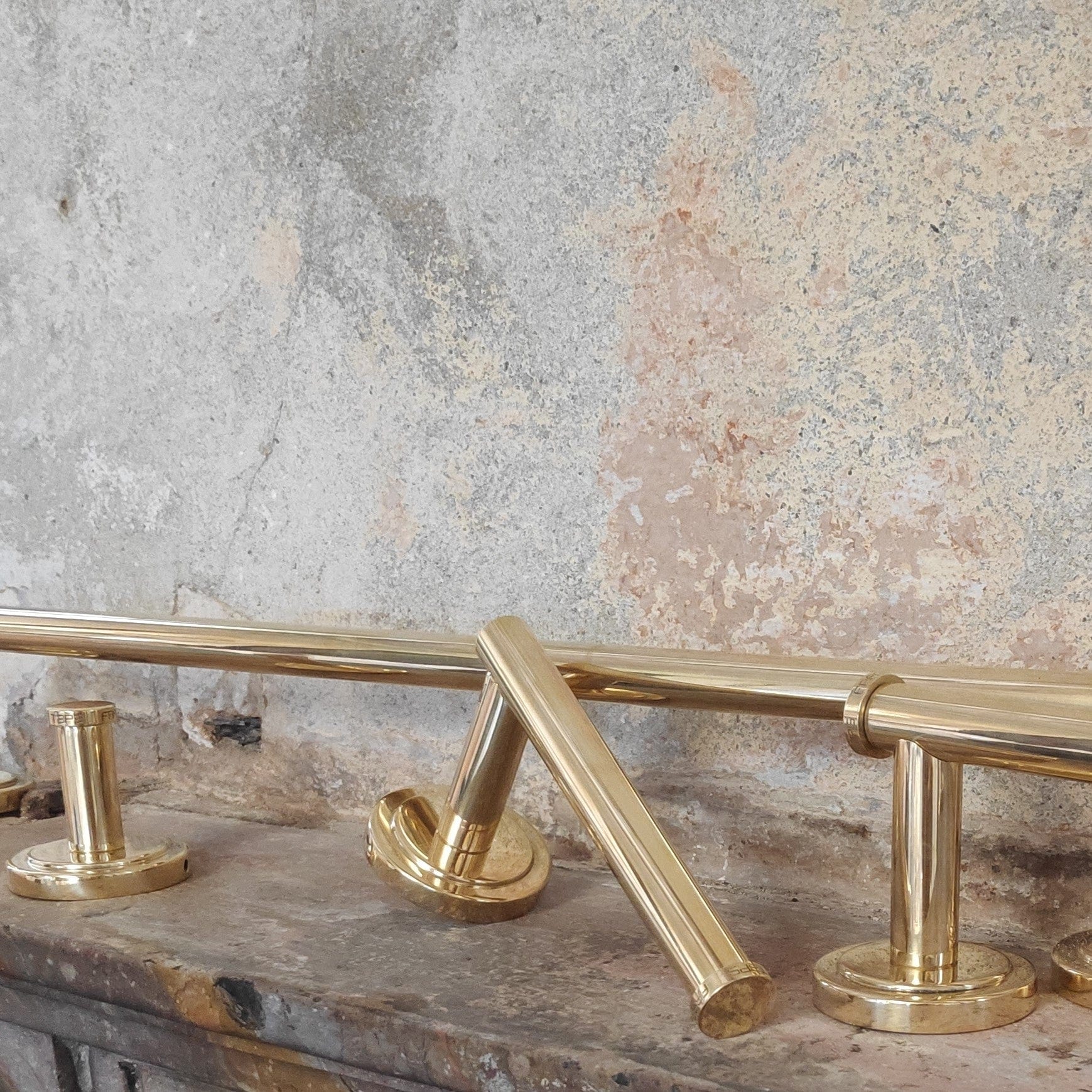 BT1 - Three-hole, deck-mounted basin tap solid brass – Francone Bespoke ...