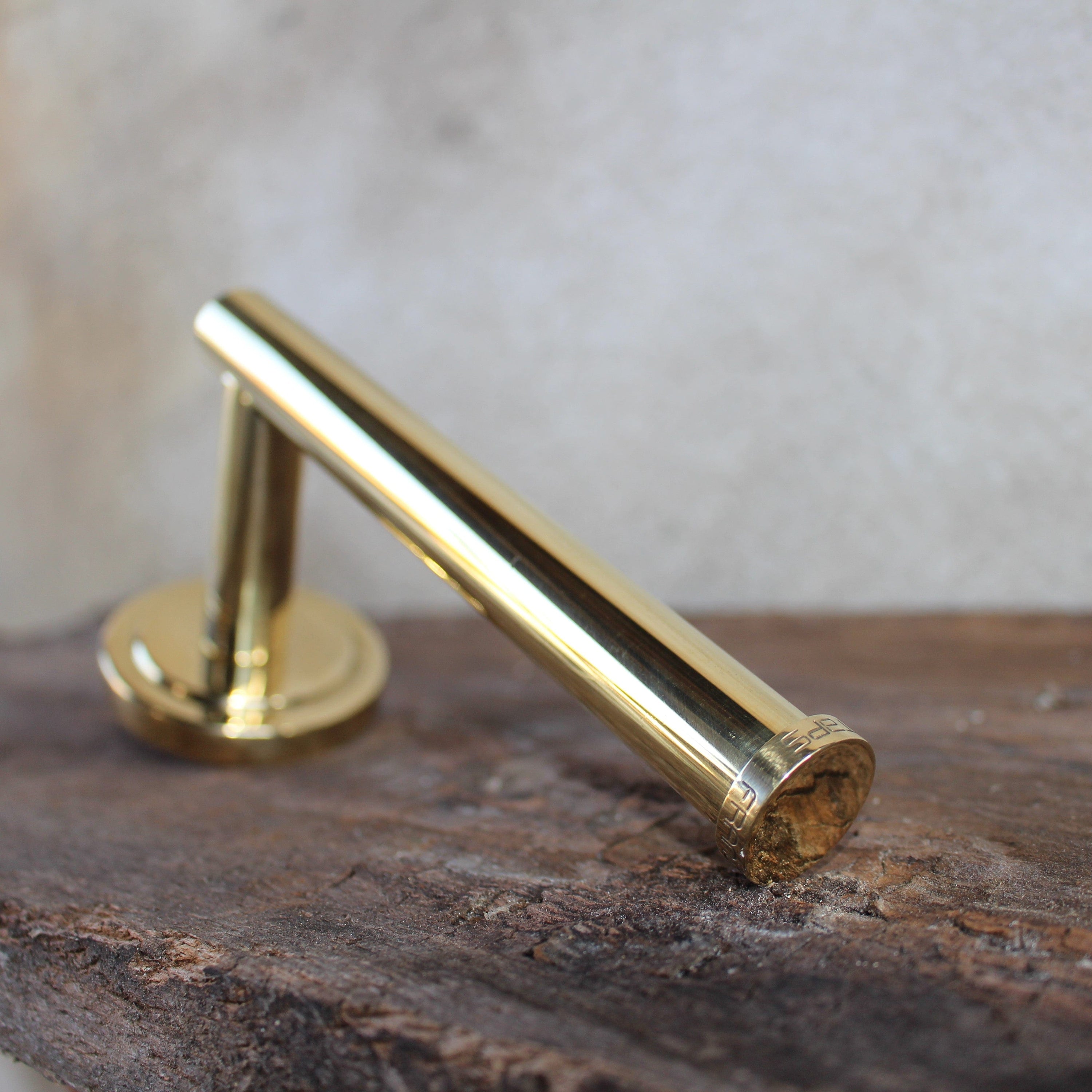 BTA20 Wall mounted toilet roll holder solid brass – Francone Bespoke Taps